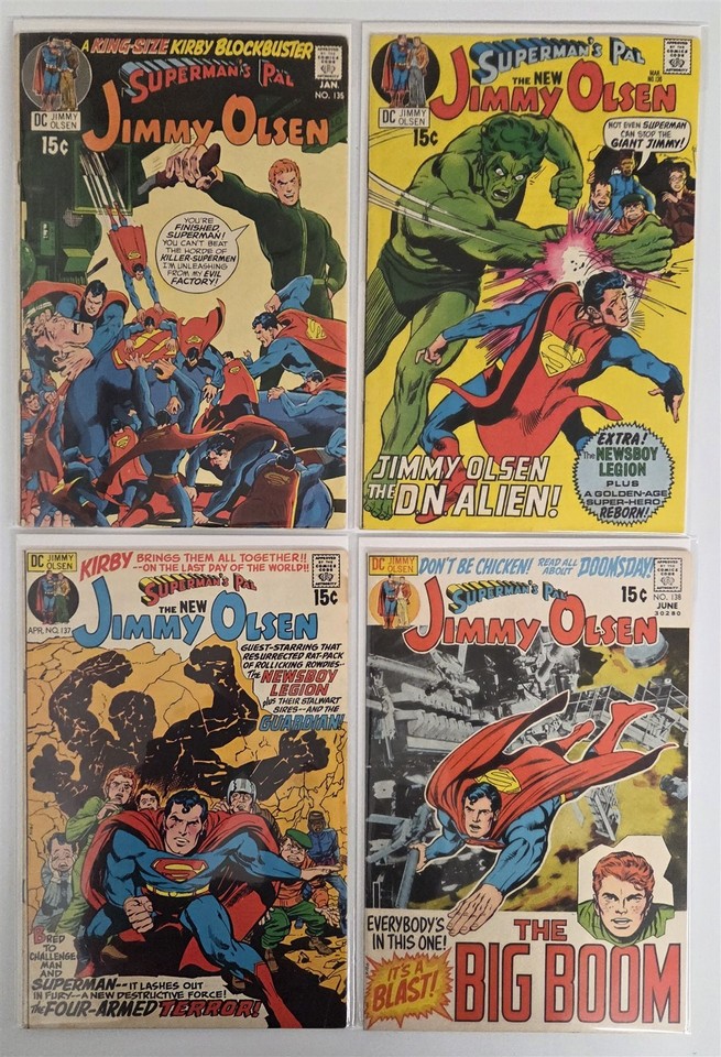 SUPERMAN'S PAL JIMMY OLSEN 133-146 FULL RUN LOT Jack Kirby 134 1st ...