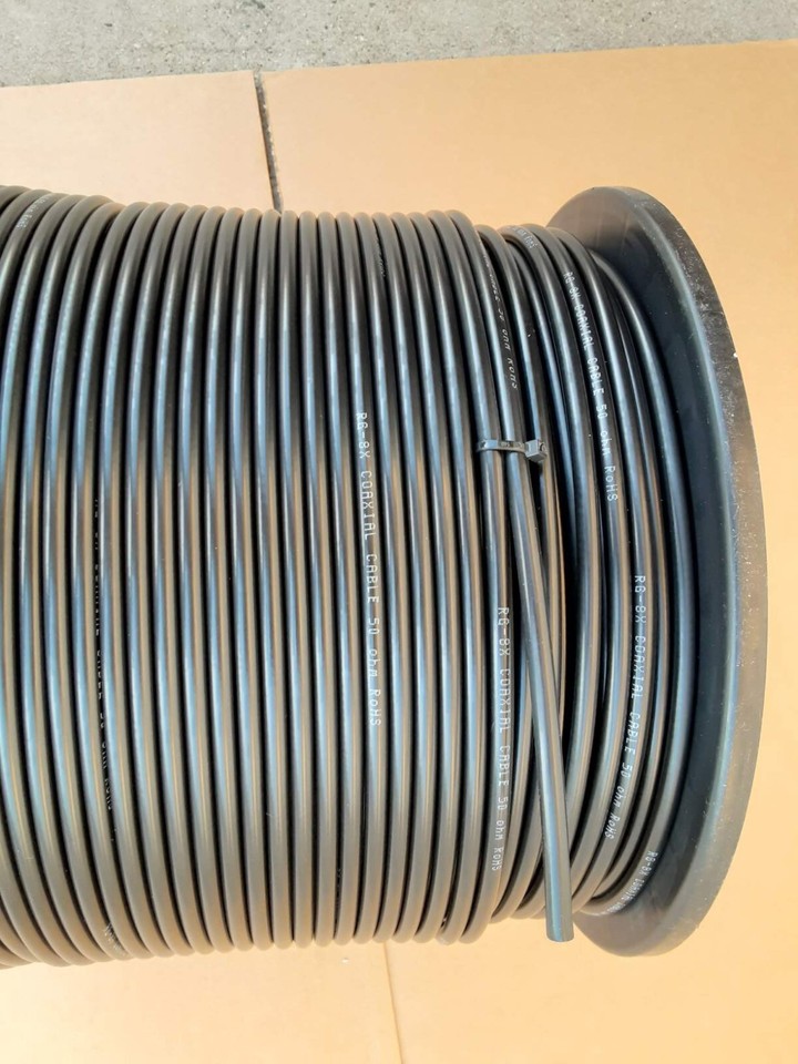 1000 FT Spool of RG-8X 50 Ohm mini 8 Coaxial Real copper Cable | eBay