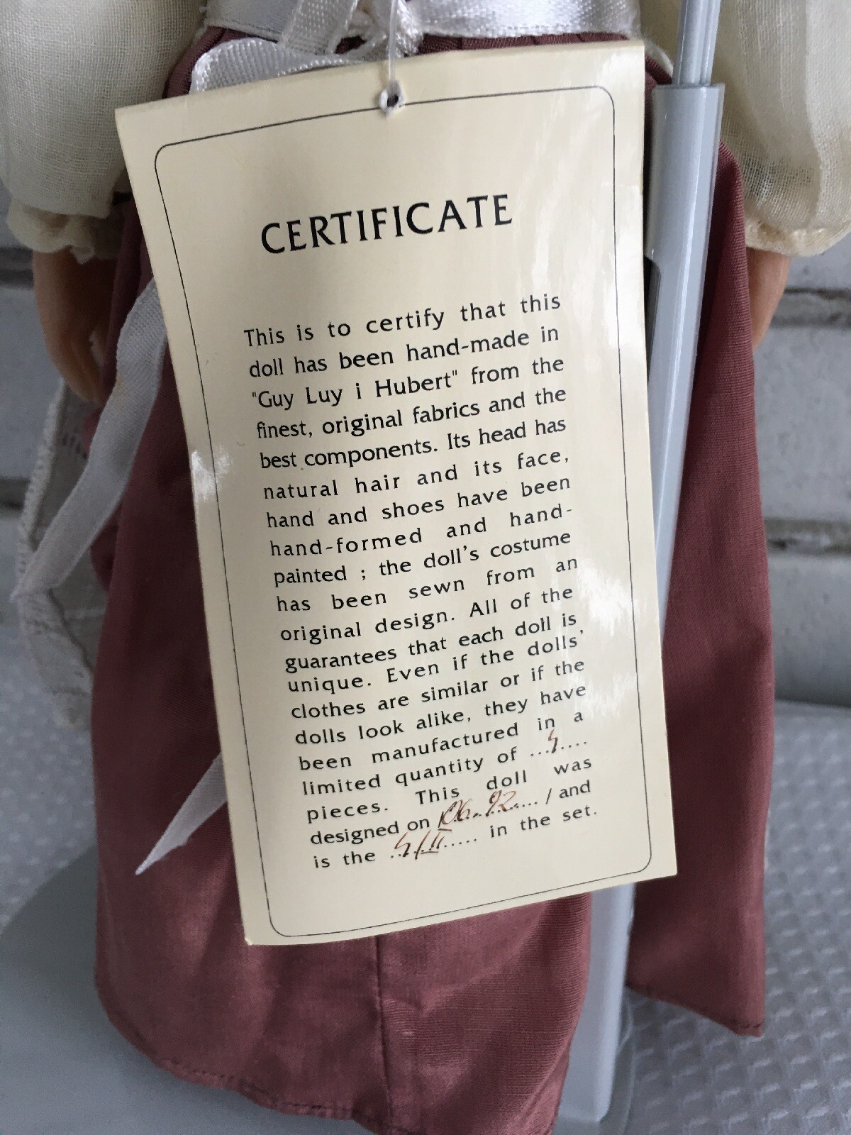 Polish Doll Chambermaid Displayed Only Poland 13" Peasant GUY LUY ...