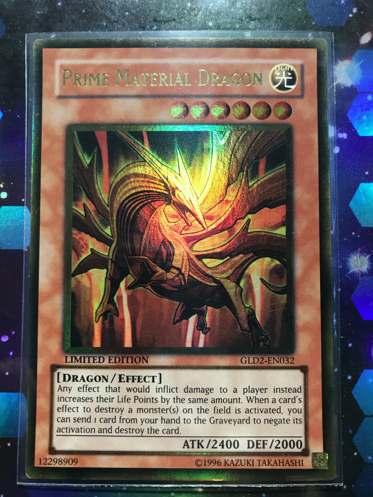 YUGIOH! Prime Material Dragon (GLD2-EN032), Gold Rare, Limited Edition | eBay
