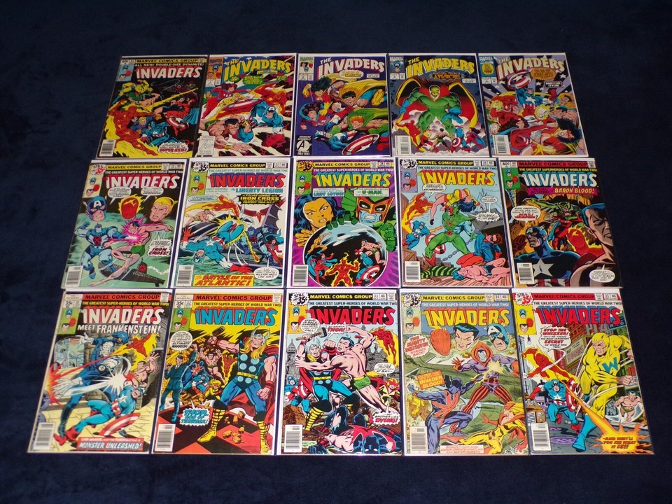 THE INVADERS 1 - 41 CAPTAIN AMERICA SUBMARINER HUMAN TORCH 1975 THOR ...