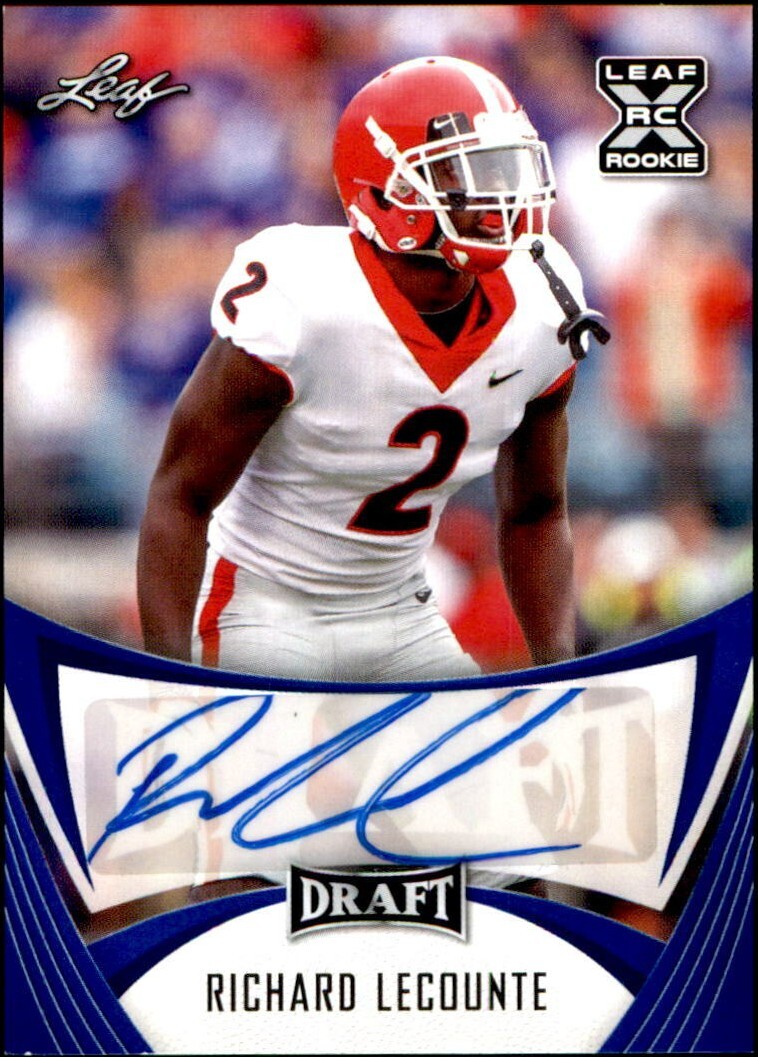 2021 Leaf Draft - Autographs Richard Lecounte #BA-RL1 Blue (AU, RC) for ...