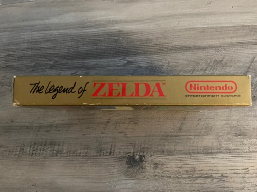 Zelda original NES Nintendo game gold cartridge complete in original ...