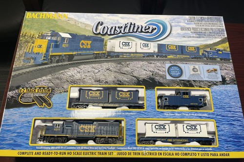 Bachmann 00734 Coastliner Electric Train Set w/ E-Z Track HO Scale | eBay