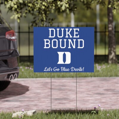 Duke University Blue Devils Bound College Acceptance Outdoor Plastic ...