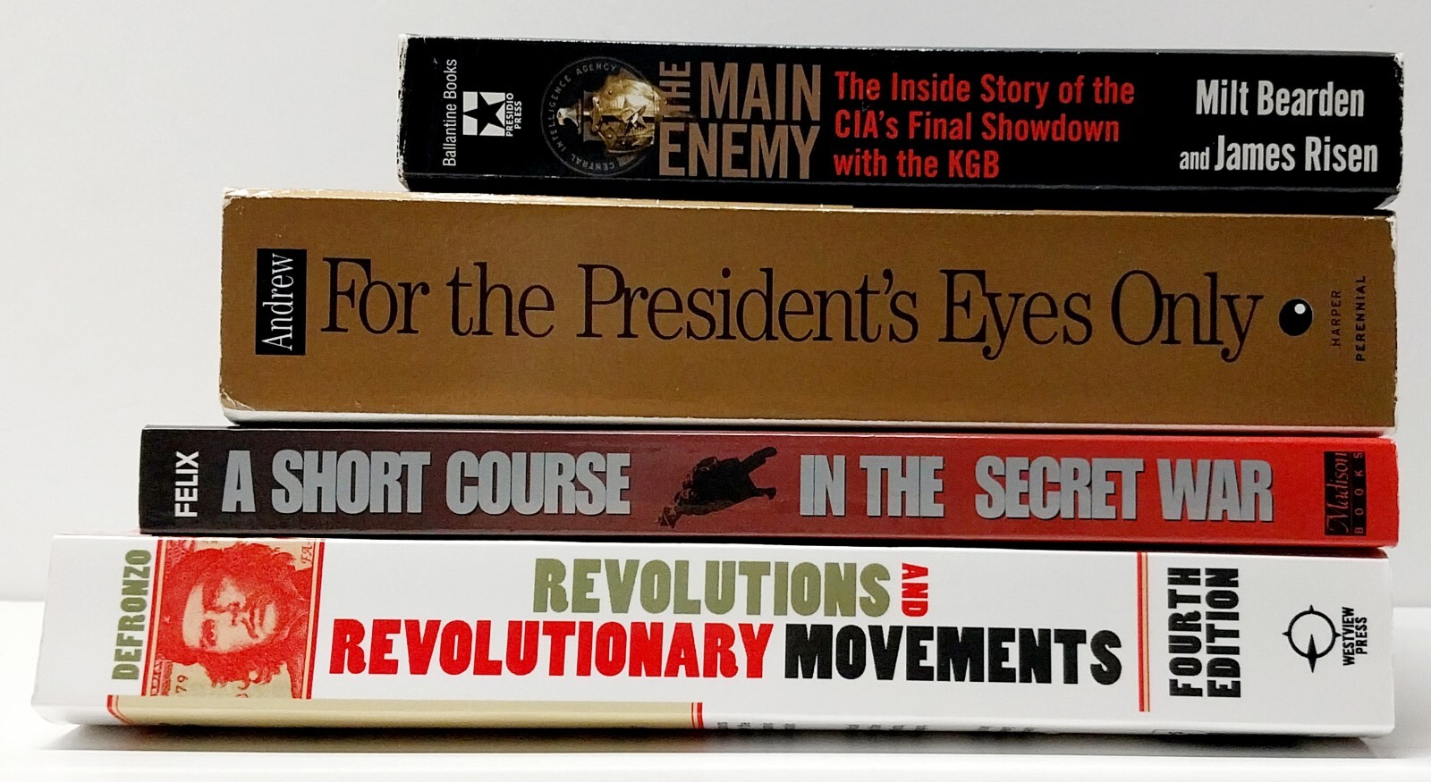 Lot 4 Pack Political Science Books CIA KGB Intel Revolutions War Has ...