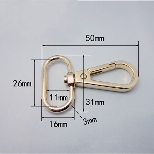 2PCS Metal Lobster Claw Clasps Swivel Trigger Snap Hooks Handbag Buckle ...