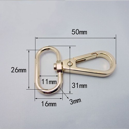 2PCS Metal Lobster Claw Clasps Swivel Trigger Snap Hooks Handbag Buckle ...