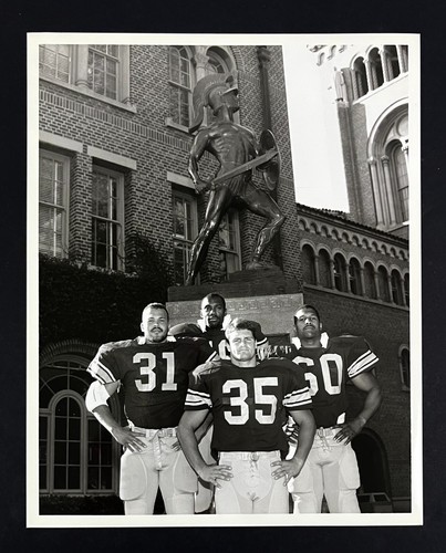 1987 USC Football Trojans Bill Stokes 31 Moore 35 Marcus Cotton Davis ...
