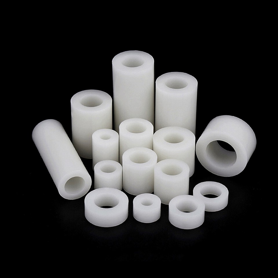White Nylon Unthreaded Spacers Plastic Standoff Washer M5 M6 M7 M9 M14 ...