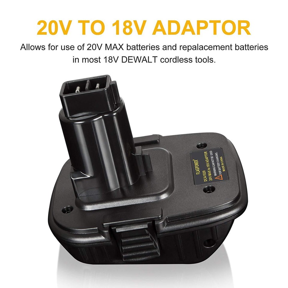 1/10Pcs 18V To 20V MAX DCA1820 Battery Adapter For Dewalt Li-ion Tools ...
