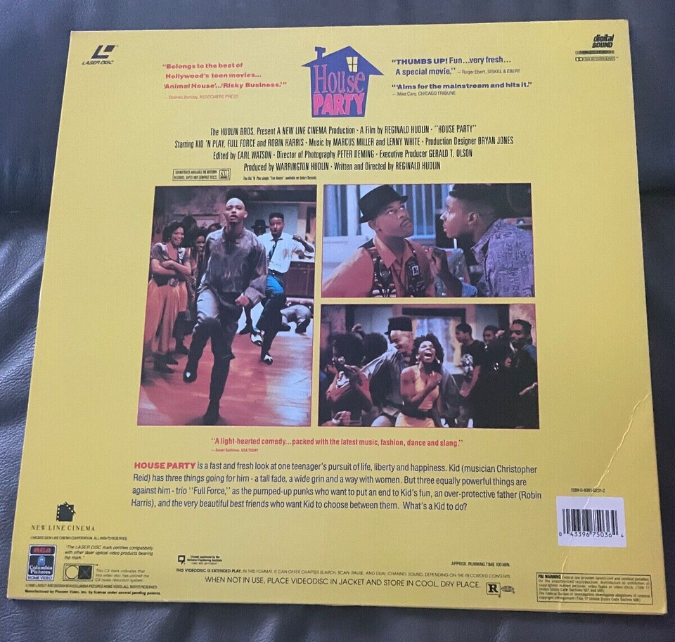 House Party Laserdisc Very Good Condition Very Rare Kid 'N Play, Full ...