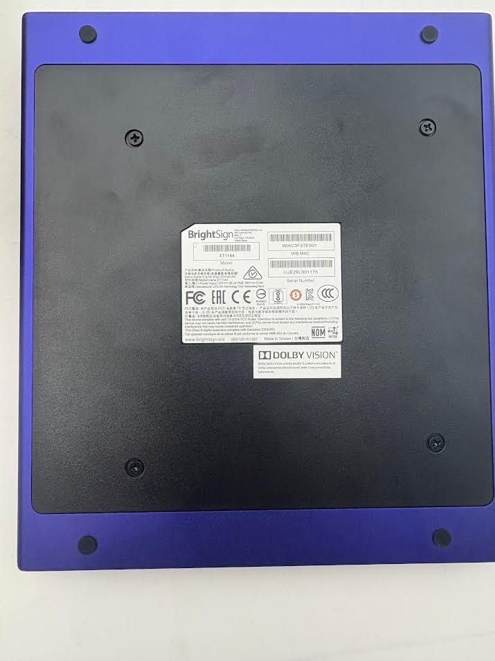 BrightSign XT4 XT1144 Expanded I/O Player - Used in Open Box 32GB SD Card ms | eBay