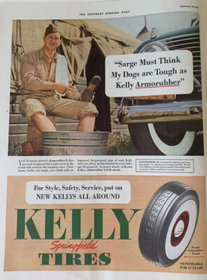 Vintage Print ad,Kelly Springfield Tires,1941 | eBay