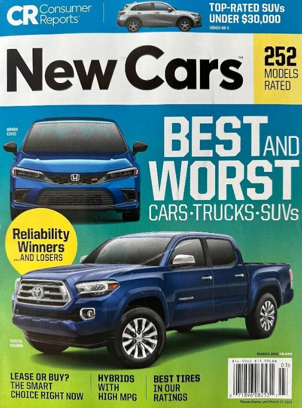 CR CONSUMER REPORTS MAGAZINE | MAR 2023 | NEW CARS 2023 | eBay