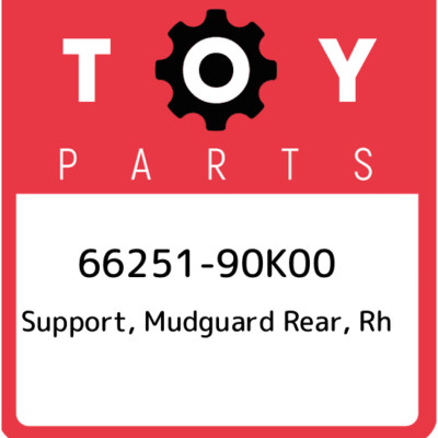 66251-90K00 Toyota Support, mudguard rear, rh 6625190K00, New Genuine ...