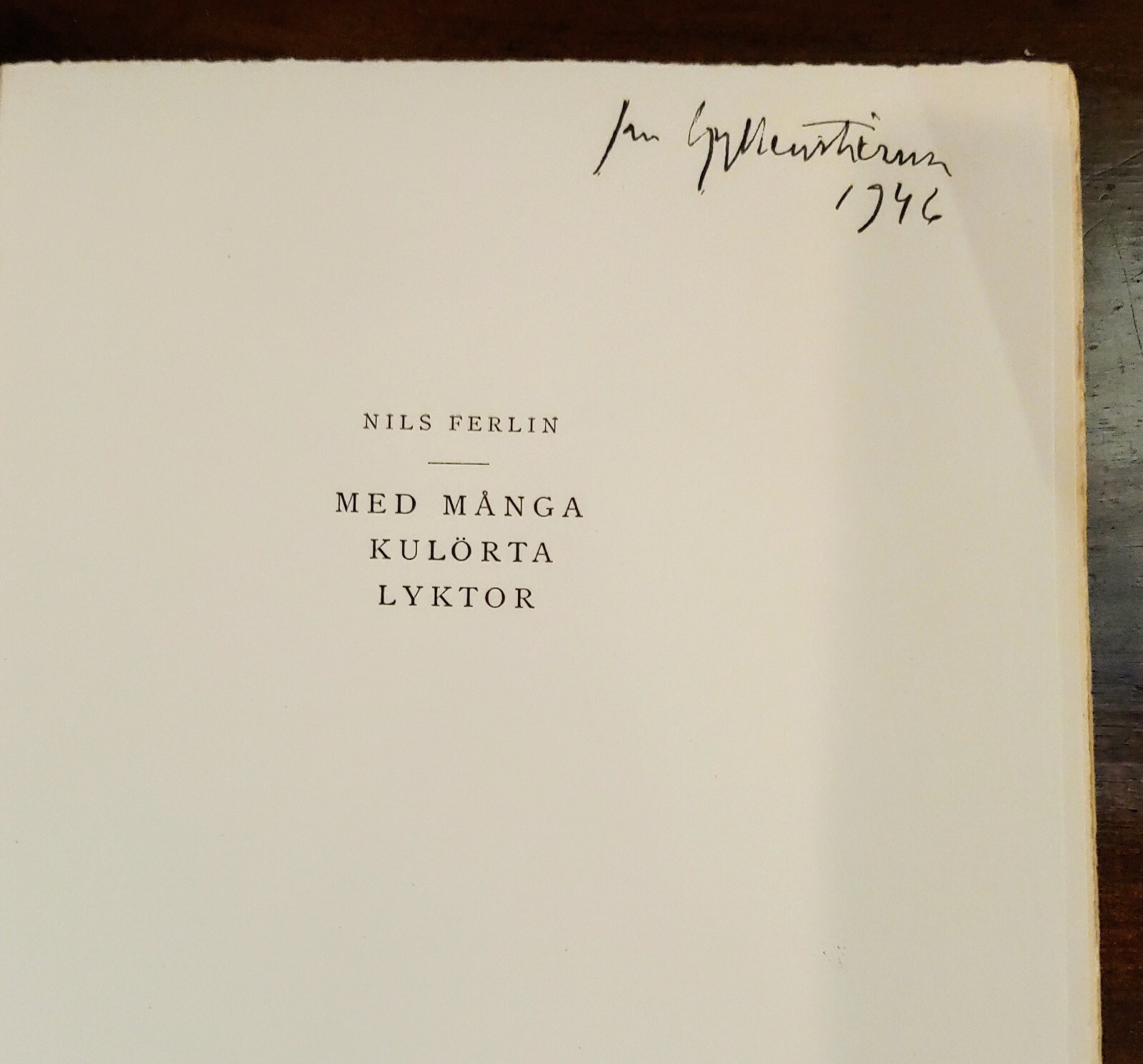 Nils Ferlin; 3 books all 1st Ed. Goggles, Barfotabarn, Med Många ...