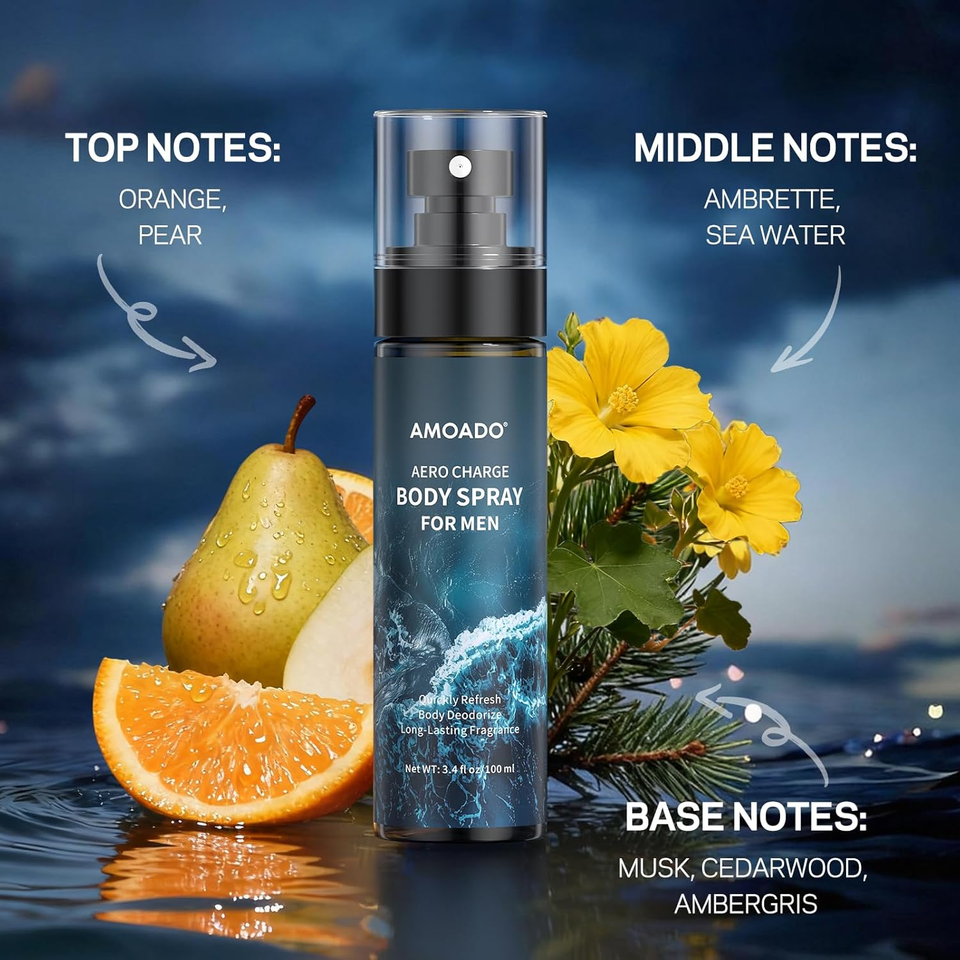 Men’S Body Spray Set – Body Spray for Men,Deodorizing Body Mist ...