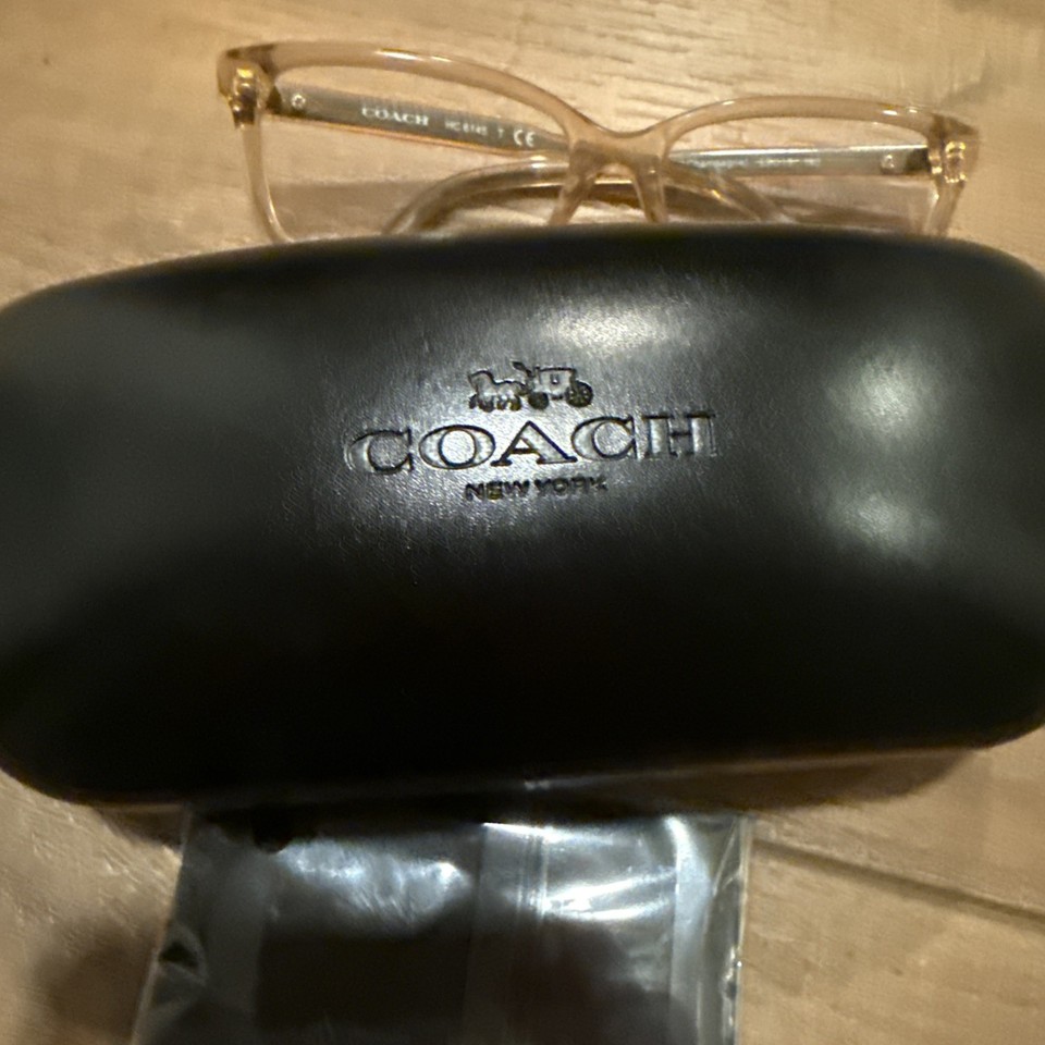 Coach HC6145 Eyeglass Frames Transparent Champagne 53-15-140 ...