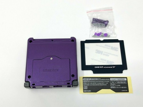 Replacement Housing Shell Screen Purple For GBA SP Game Boy Advance SP ...