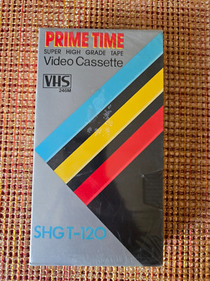 Vintage PRIME TIME SHG T-120 VHS High Grade Video Cassette Video Tape ...