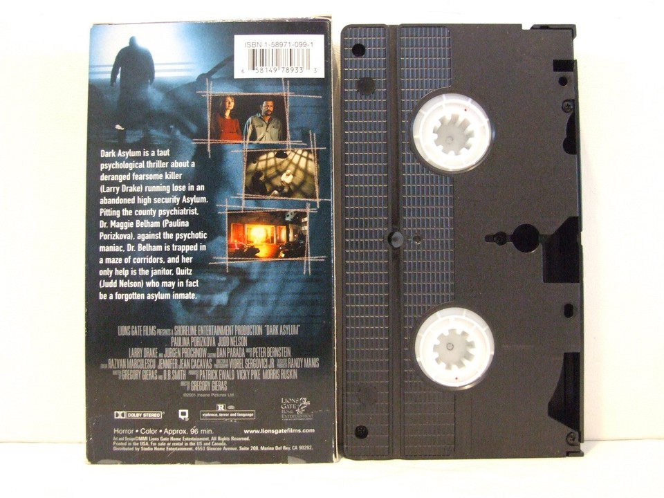 Dark Asylum VHS (2001) Thriller Paulina Porizkova Judd Nelson Larry Drake | eBay