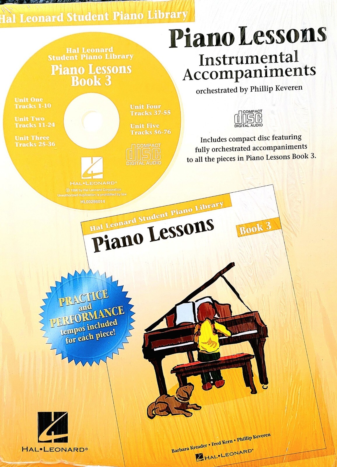 Piano Lessons Book 3 - CD Accompaniment Only, Hal Leonard Library | eBay