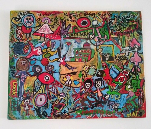 NEO Street Art Graffiti City Urban sprawl Abstract Modern Original ...