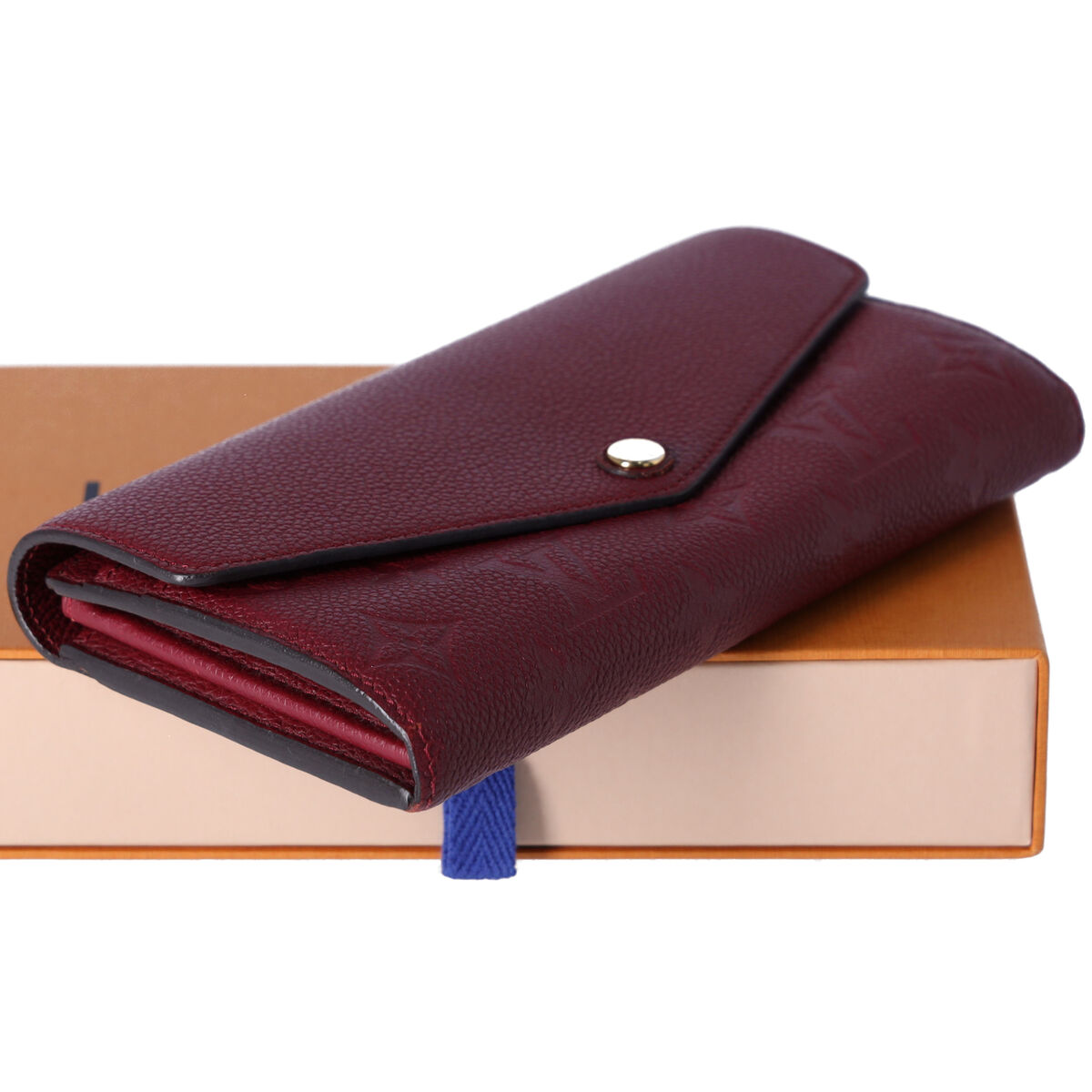 Louis Vuitton Portefeuille Sarah Monogram Empreinte Long Louis Vuitton Portefeuille Sarah Monogram Empreinte Long