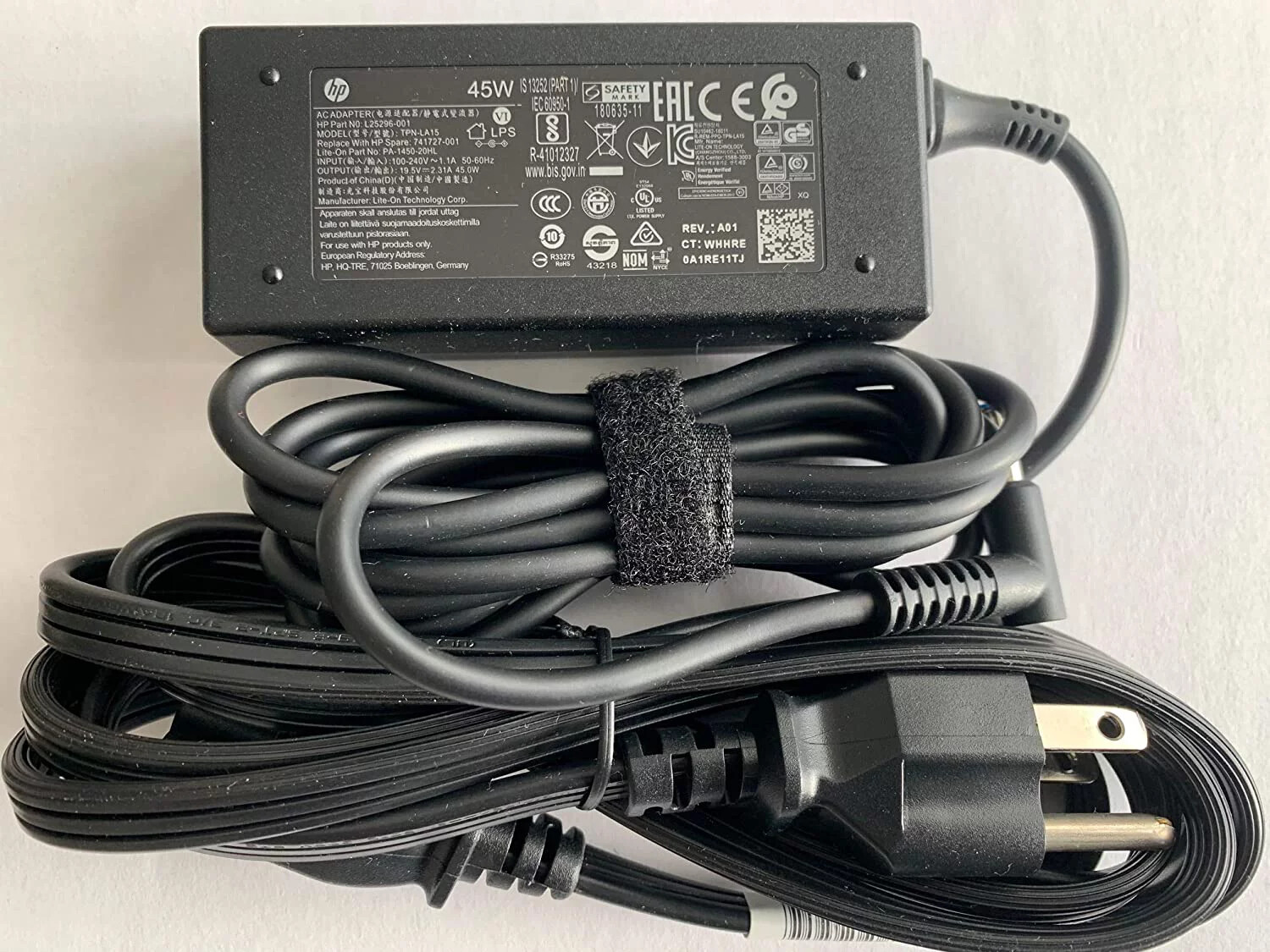 HP 45 Watt Smart Blue tip AC Adapter | eBay