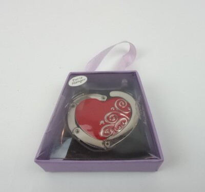 Finders Key Purse HANG 'EM HIGH Purse Hangers Ruby Red Heart | eBay