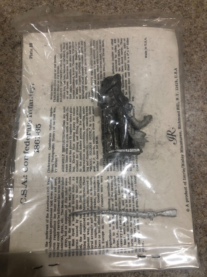 Imrie/Risley Military Miniatures Models Civil War Infantry S-7C ( NOS ...