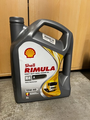 Engine oil SHELL RIMULA R4 X 15W-40 5L ACEA E7,VDS-3,MB 228.3,MAN M ...