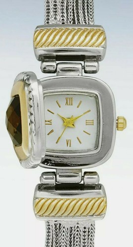 Womens Square Flip-Top Bracelet, Two-Tone Women's Watch 732996050621| eBay