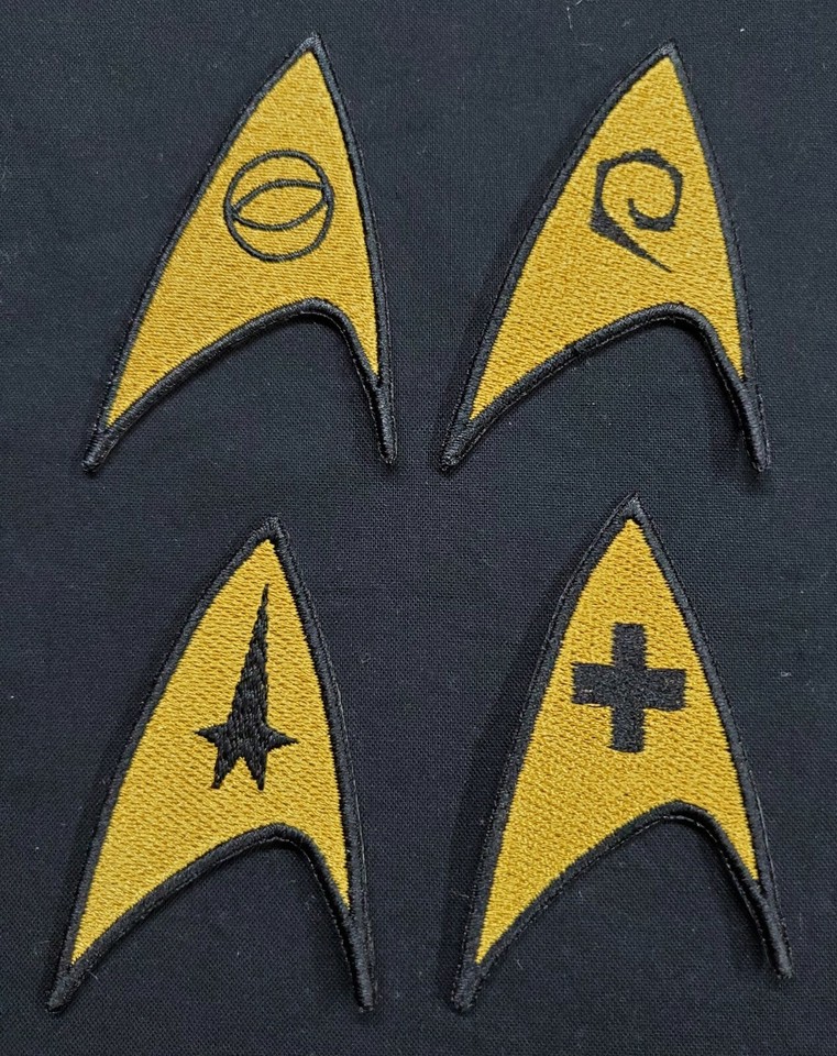 Star Trek Iron On Patch William Shatner Spock Leonard Nimoy Enterprise ...