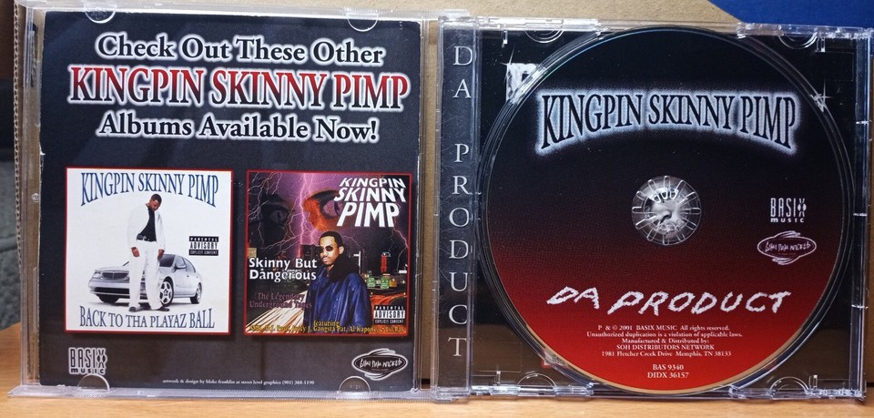 Kingpin Skinny Pimp - Da Product - OG Memphis Rap Cd! 2001 97037934026 ...
