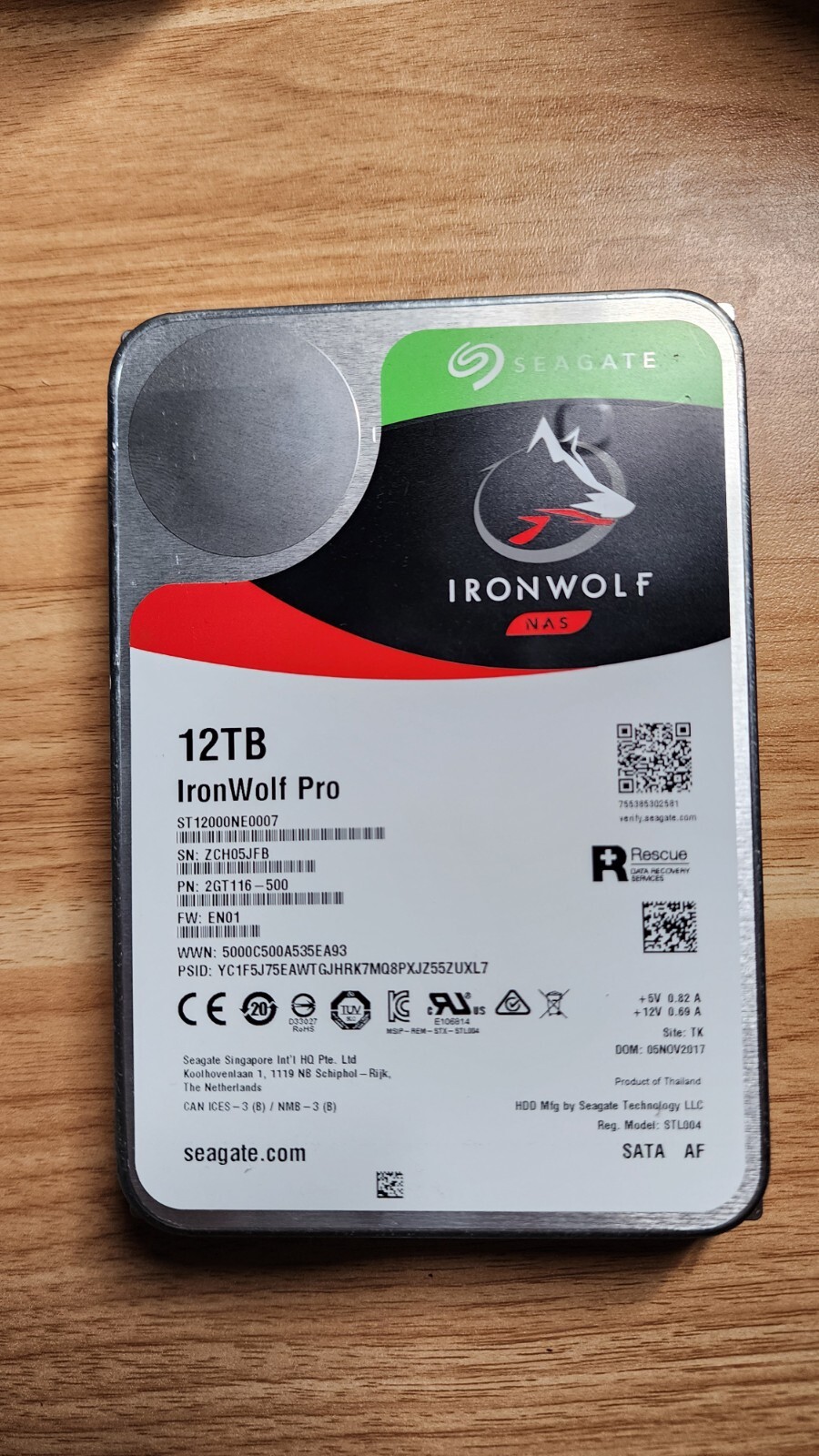Seagate IronWolf Pro 12TB, Internal, 7200RPM, 3.5" (ST12000NE0008) HDD ...