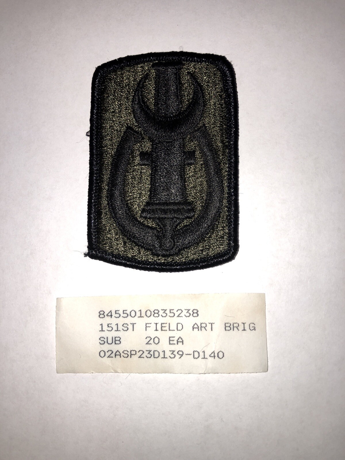 151st Field Artillery Brigade Subdued U.S. Army Shoulder Patch Insignia ...
