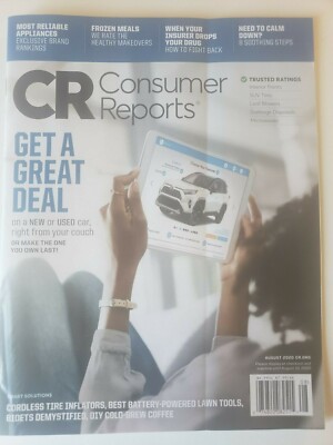 CR CONSUMER REPORTS AUGUST 2020 BRAND NEW MAGAZINE GET A GREAT DEAL ...