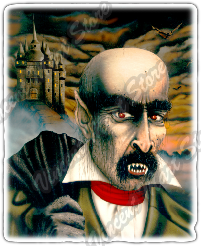 Dracula Vampire Monster Creature Evil Hell Car Bumper Vinyl Sticker ...