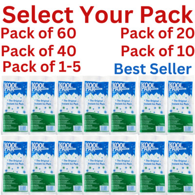 Koolpak Compact Instant Ice Packs Mini Ice Packs First Aid Instant Pain ...