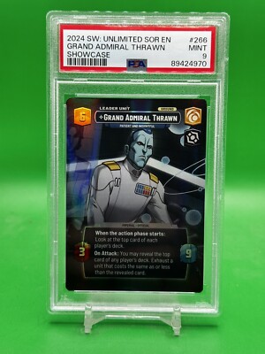 Star Wars Unlimited Grand Admiral Thrawn Showcase #266 SOR PSA 9 | eBay