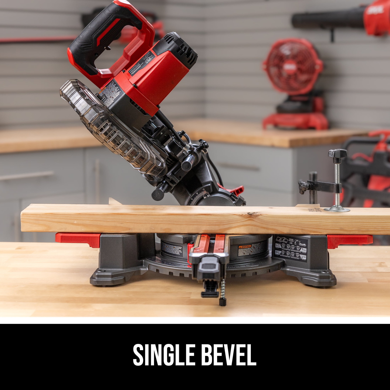 SKIL 10 Amp 7-1/4" Single Bevel Miter Saw with Compact Rail System ...