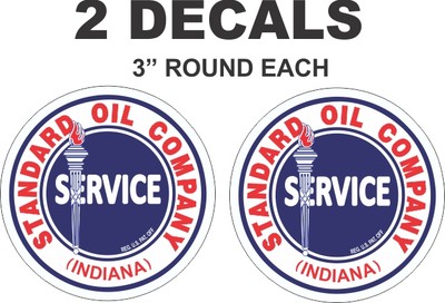 2 Standard Oil Company Service Vinyl Decals | eBay