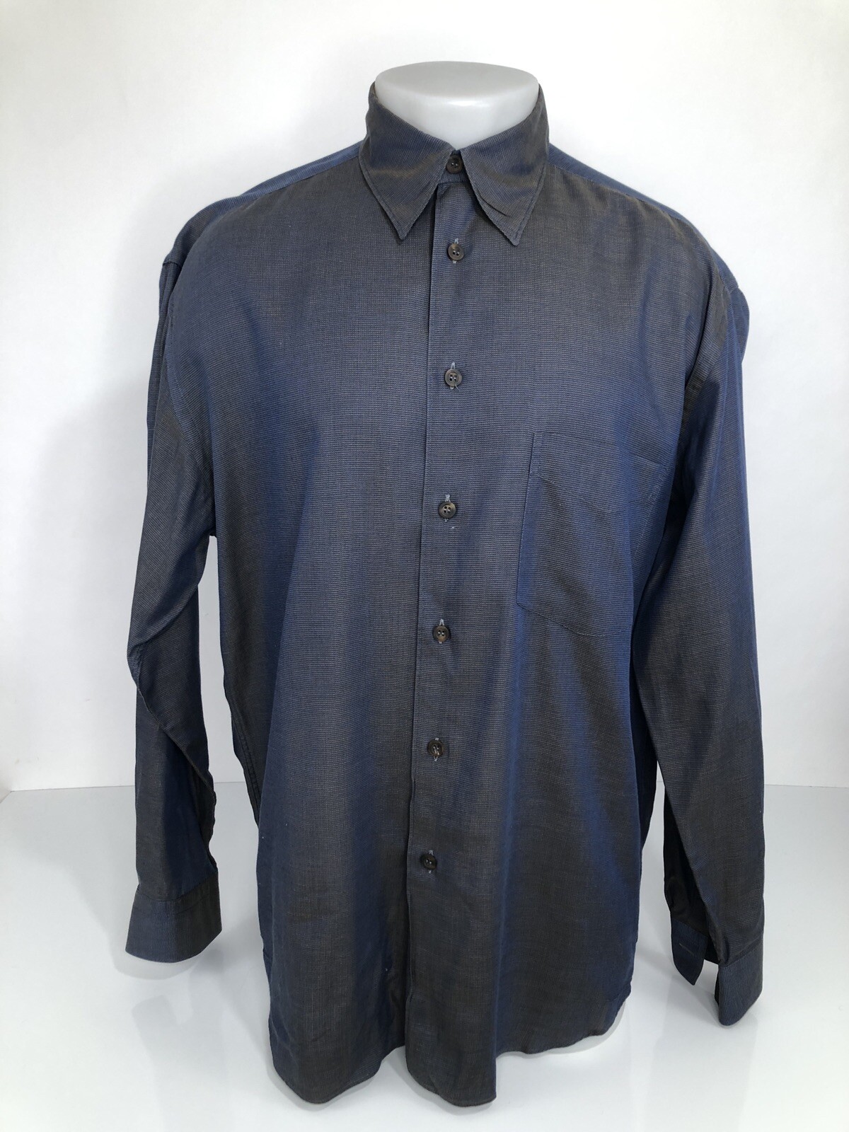 Awesome CANALI / ITALY - Metallic Sheen Mens 42/16.5 … - Gem