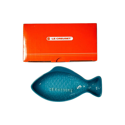 Le Creuset Small 6" Fish Dish - Caribbean Blue | eBay