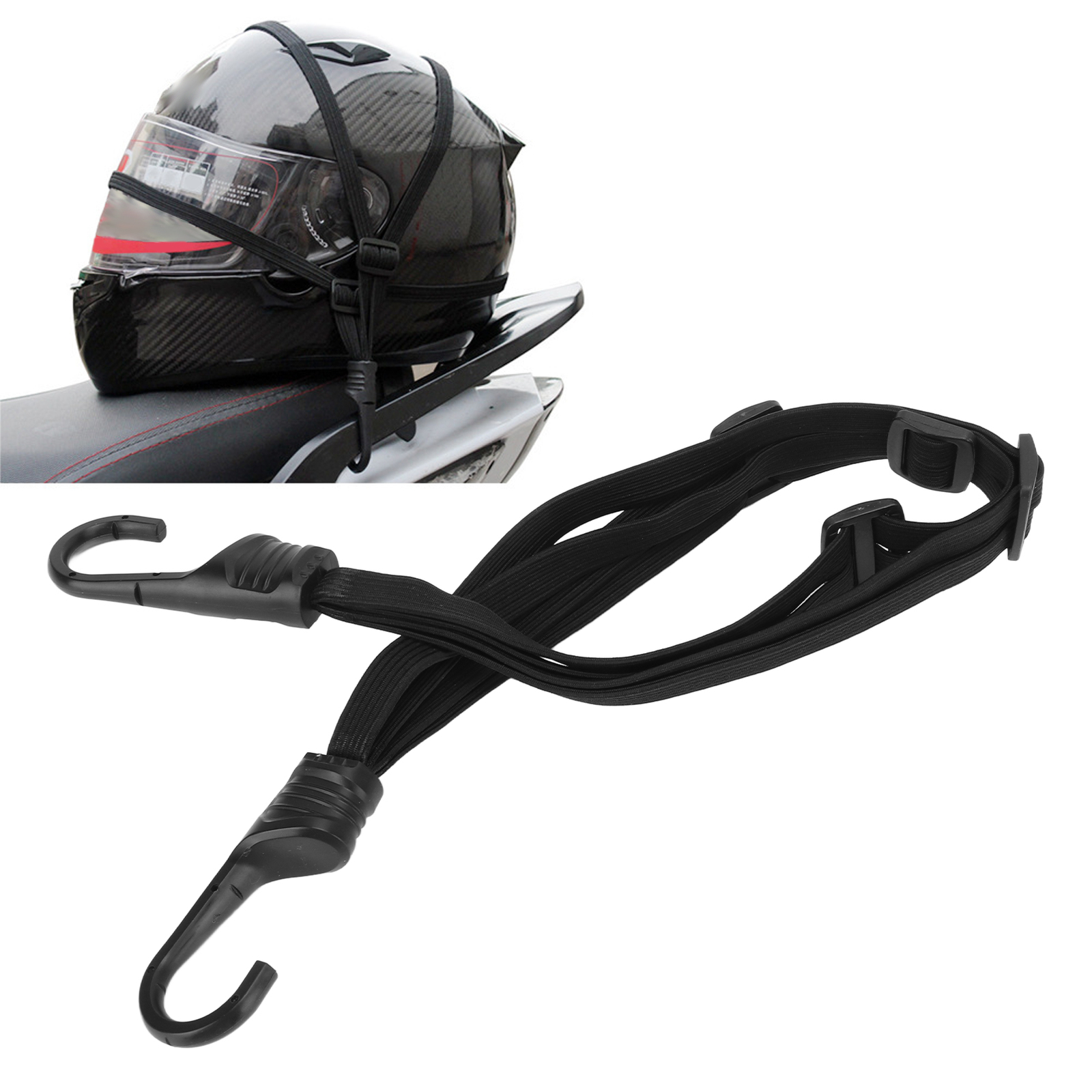 New Motorcycle Helmet Luggage Rope Good Stretchability Bungee Cord With ...