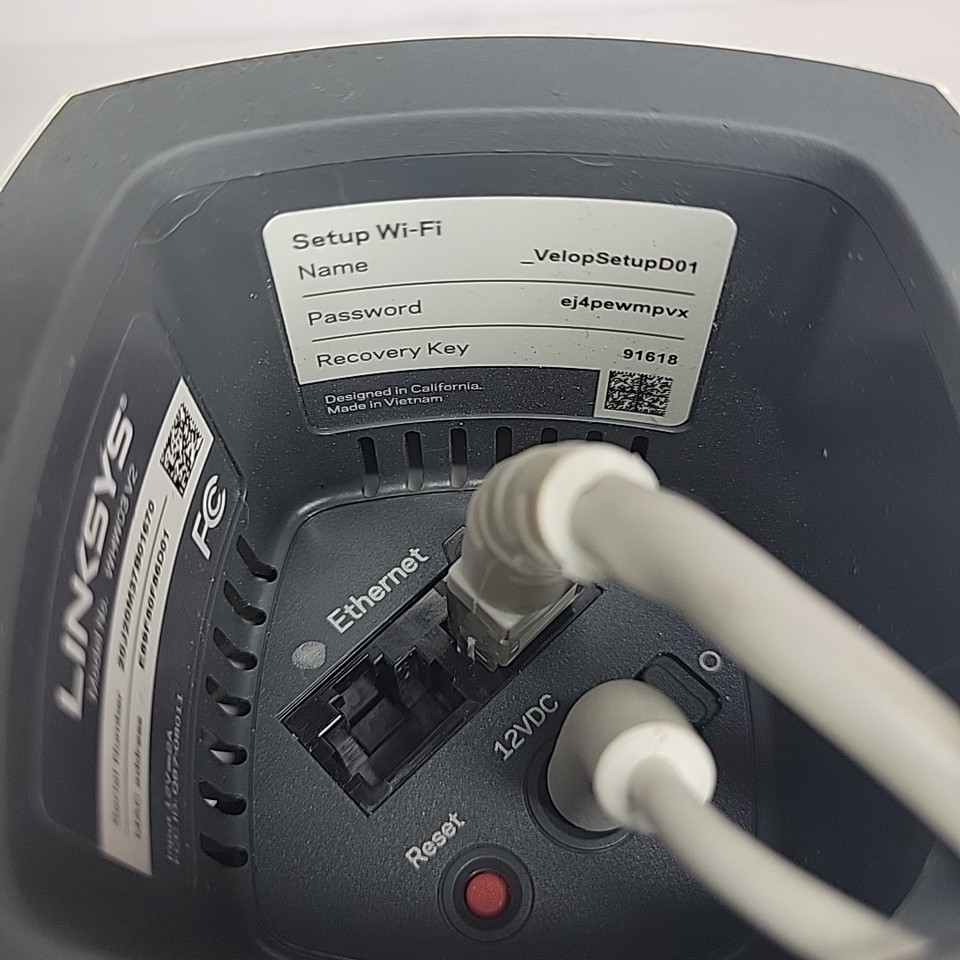 Linksys WHW03 V2 Velop Intelligent Mesh WiFi System 7.5" Tower Tri-Band ...