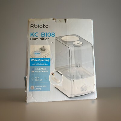 Rbioko Large Room Humidifier KC-BI08 (6.5L), Cool Mist Vaporizer, Whole ...