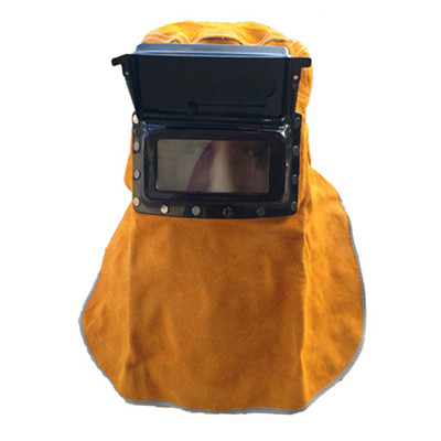 Heat insulation Protection Safety Welding Leather Face Masks Welding ...
